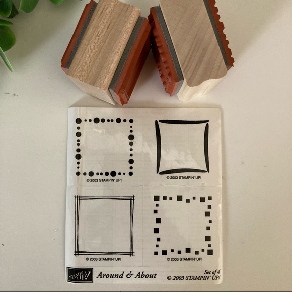 Stampin' Up! | Office | Stampin Up Around About Mini Frame Rubber Stamp ...